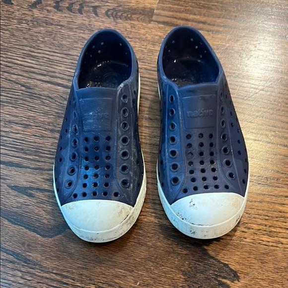 Native | Shoes | Native Blue Slipon Shoes With White Soles Size 1 ...